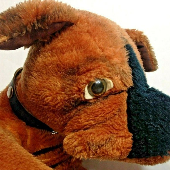 Unknown | Toys | Rare Vintage Boxer Jumbo Plush Dog 2ft Long | Poshmark